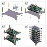 GeeekPi 6-Layers Raspberry Pi Cluster Case,Raspberry Pi Rack Case with Raspberry Pi Heatsinks ...