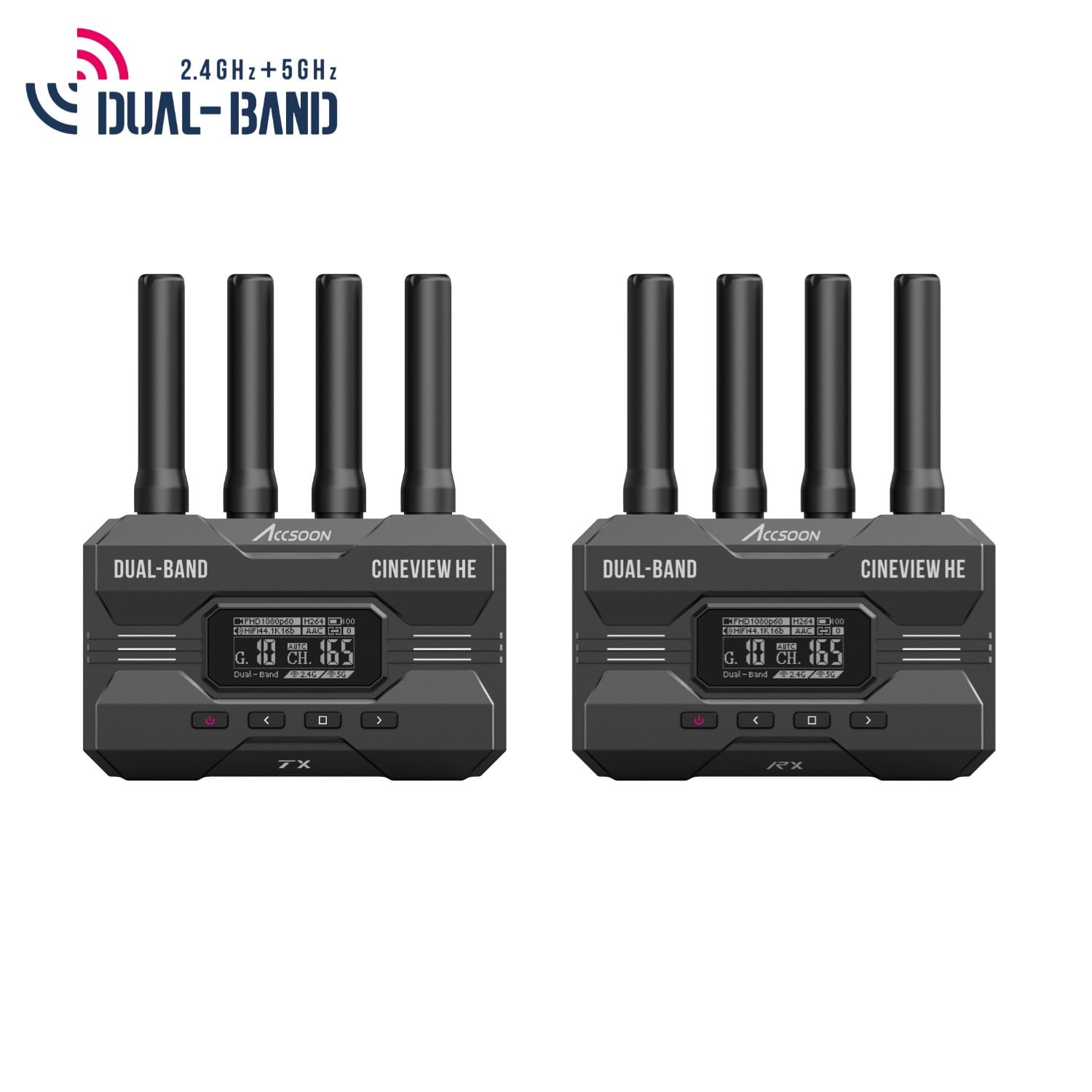 Accsoon CineView HE HDMI Dual-Band Wireless Camera Transmitter and ...