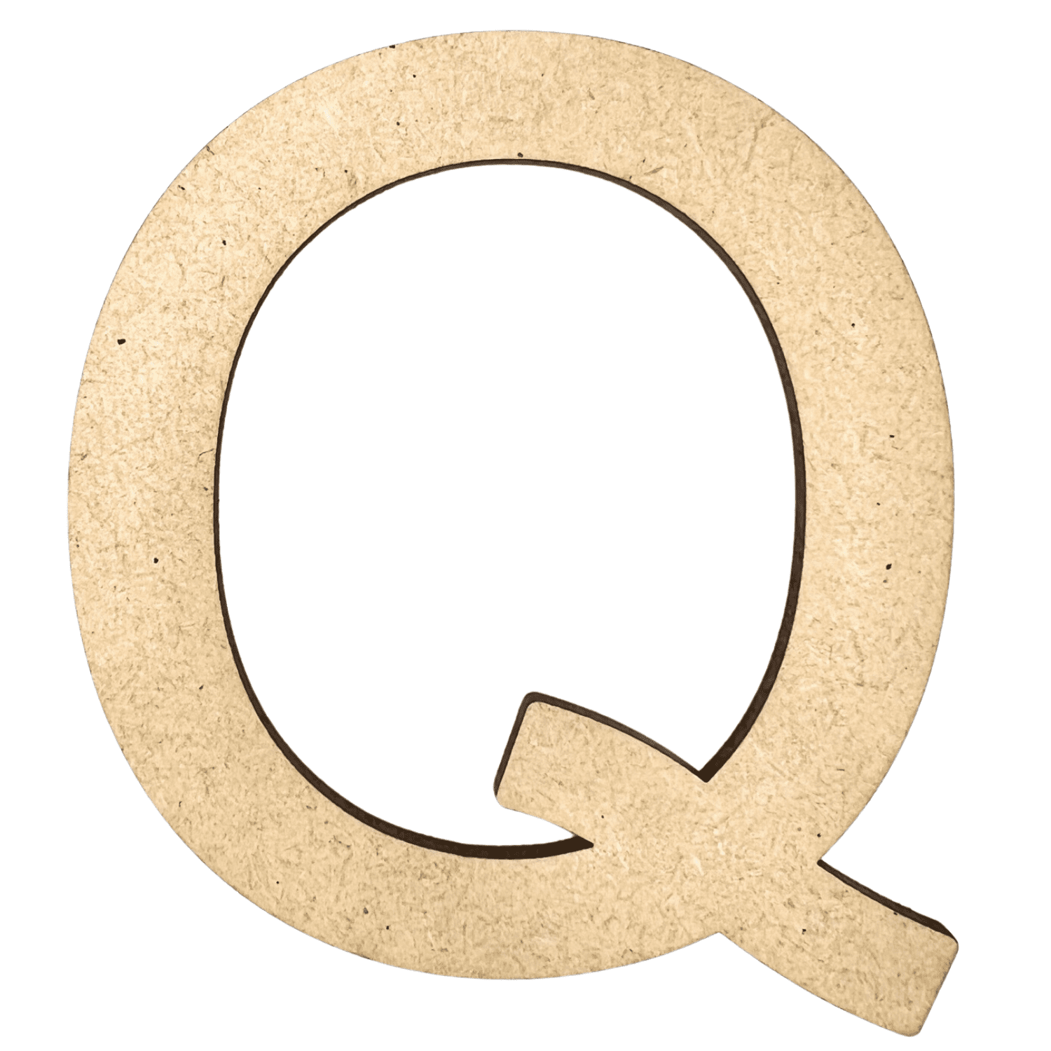 22" Tall MDF Letter Q | 1/4" Thick | Krafty Supply Letters | Arial ...