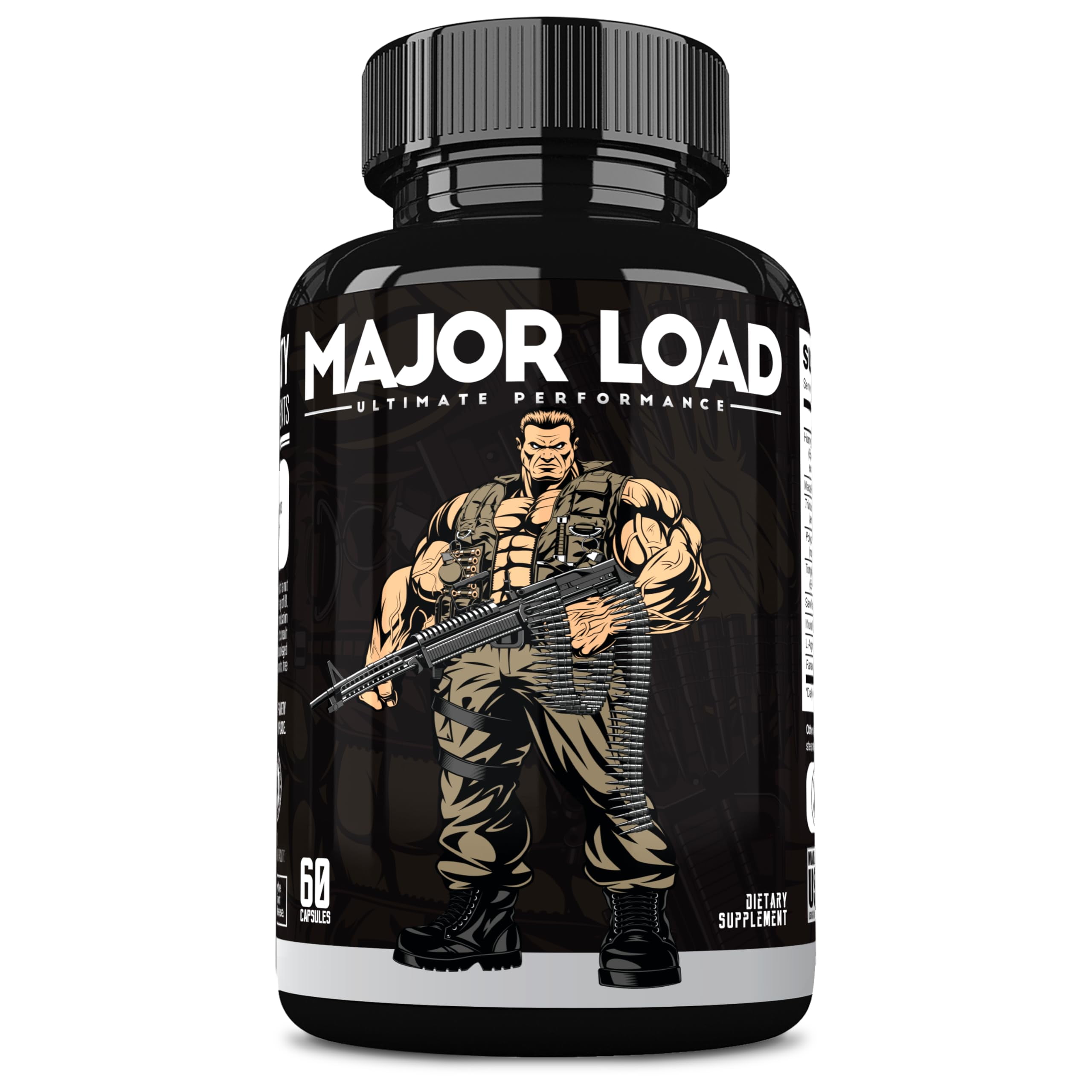 Major Load Testosterone Booster for Men - Testosterone Supplement with ...