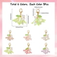 1 Set 30Pcs Flower Butterfly Acrylic Locking Stitch Marker with Alloy ...