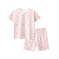 Baby Girl Outfit Summer Cartoon Print Short Sleeve T Shirt and Shorts 2 ...