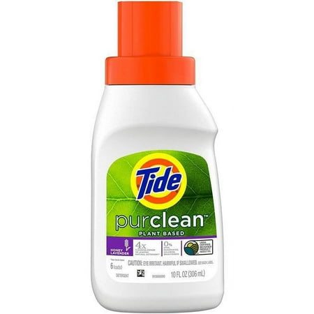 Tide purclean Plant Based Liquid Laundry Detergent, Honey Lavender ...