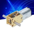 BIMZUC 12V DC Metal Gearbox Motor Mini Speed Reduction Worm Gear Motor ...
