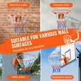 KFFKFF Basketball Hoop, Durable Q235 Material, Wall or Door Mount, Flex ...
