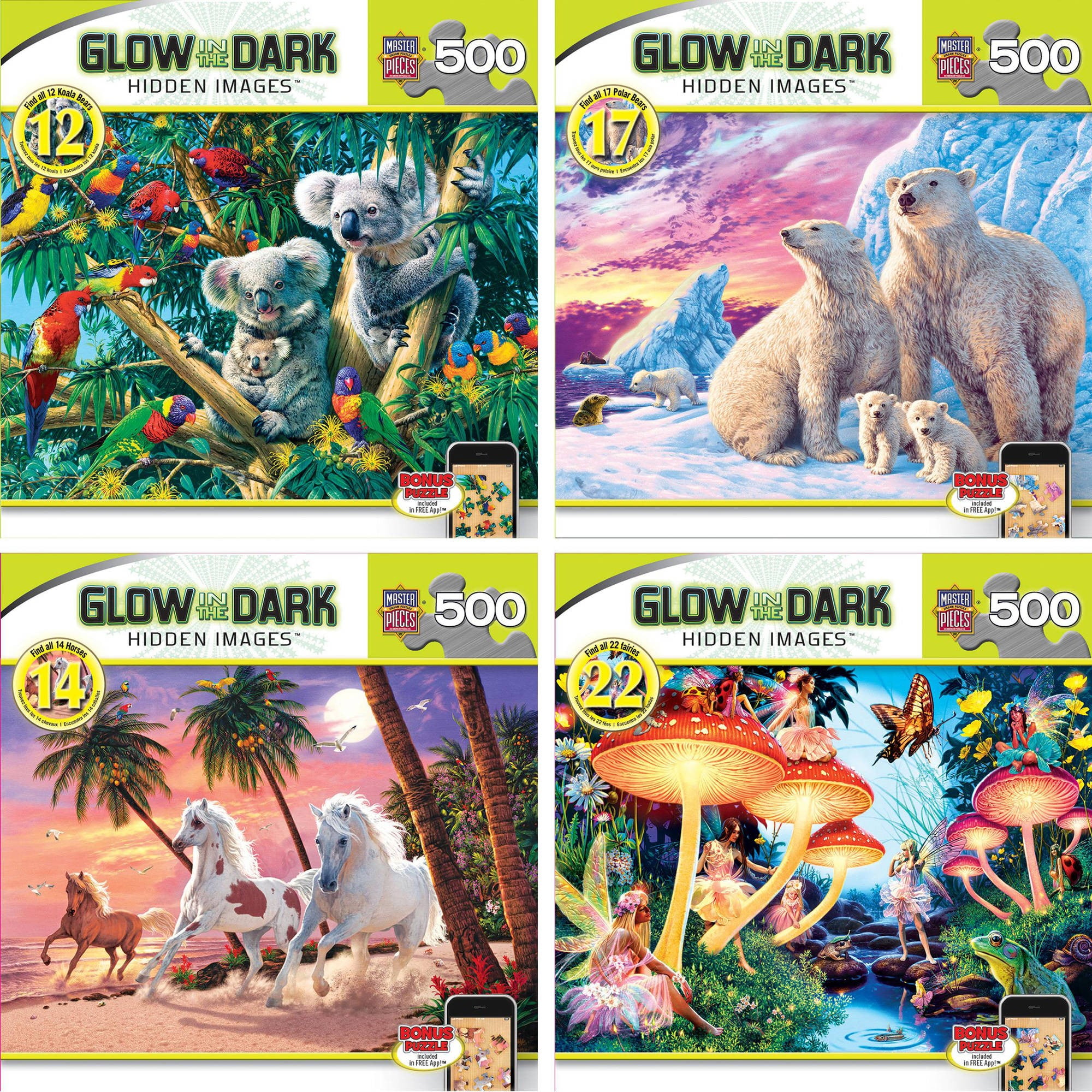 MasterPieces 500-Piece Hidden Image Glow-in-the-Dark Puzzles - Walmart ... MasterPieces 500-Piece Hidden Image Glow-in-the-Dark Puzzles - Walmart ...