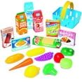 Kid Connection Supermarket Mini Market Playset - 39-Piece Interactive ...