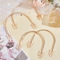 4Pcs 2 Style Alloy Bag Handles with Iron Findings for Bag Replacement ...