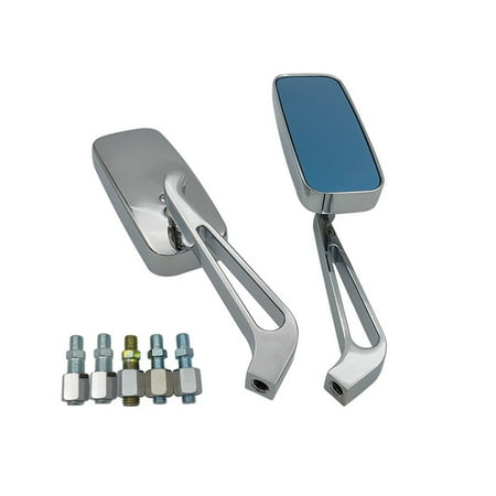 Motorcycle View Side Mirror Adjustable Safety Square Wide Angle ...