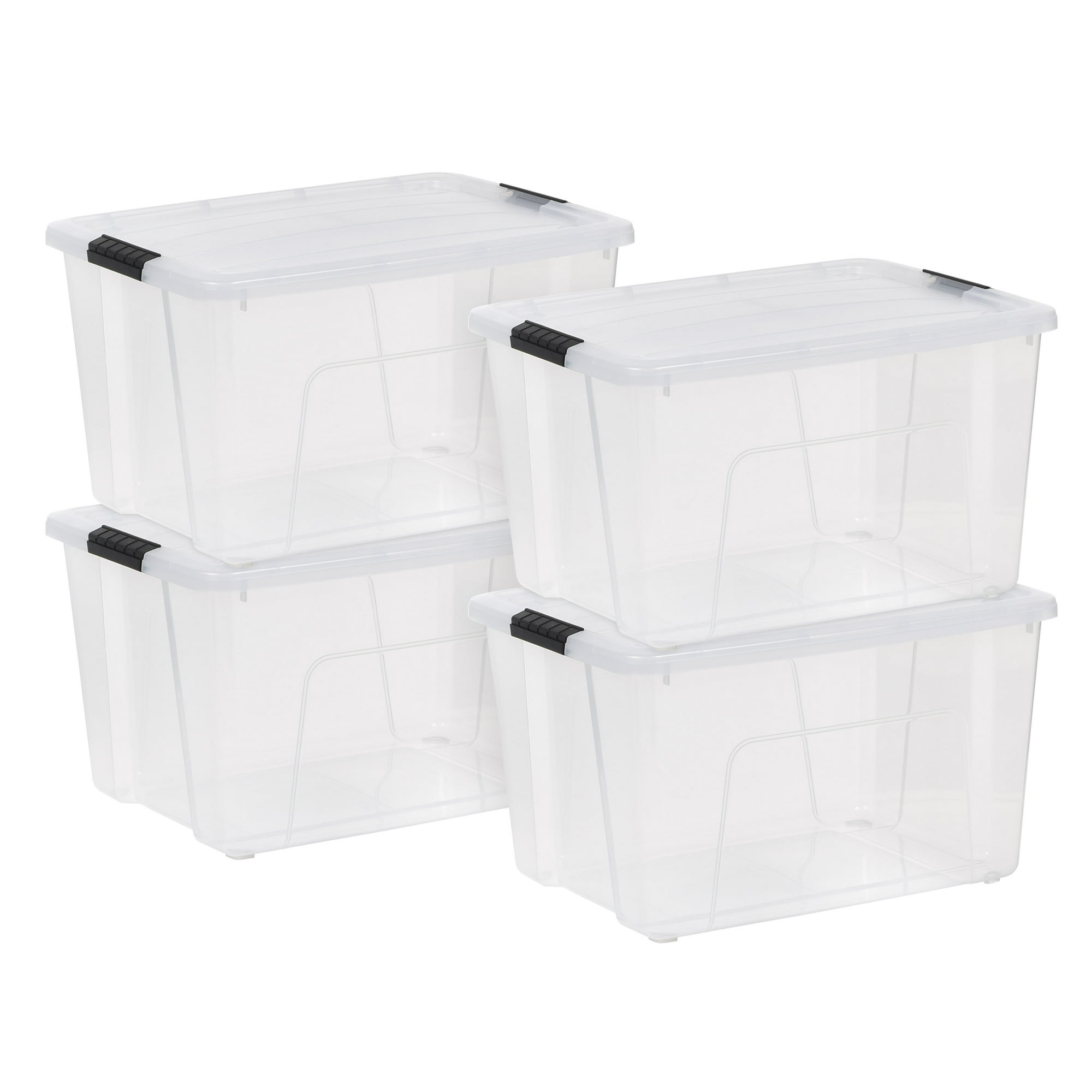 Click here for Iris Usa Iris 56 L (15 Gal.) Clear Latch Box  Stac... prices