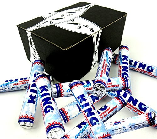 King Original Peppermints, 1.55 oz Rolls in a BlackTie Box (Pack of 12 ...