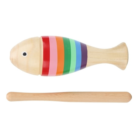 QIILU Percussion Instrument,Wooden Percussion Instrument Maple Fish ...