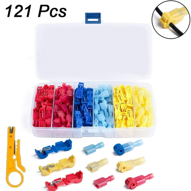 T-Tap Quick Splice Connector Kit, T-Tap Wire Connectors Self-Stripping ...