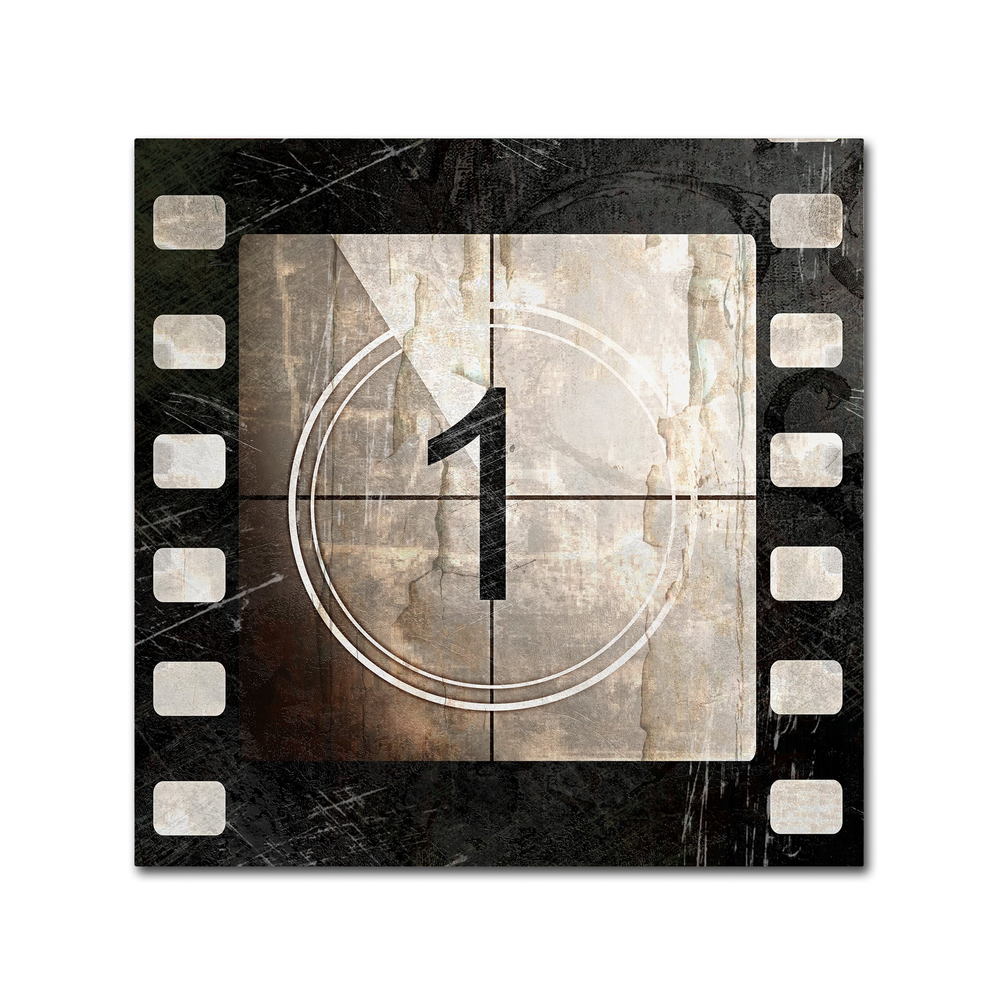 Trademark Fine Art 35x35 Vintage Canvas Wall Art 'Vintage Countdown I ...