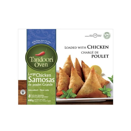Tandoori Oven - Large Halal Chicken Samosa, 400 g box - 8 Lrg Samosas ...
