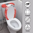 HELLHERO Snowman Notes 2-Piece Universal Toilet Lid Dust Cover Set with ...