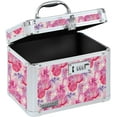 Vaultz Lockable Strong Metal Container, Floral Personal Storage Chest ...