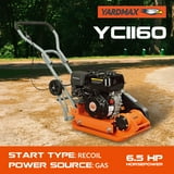 YARDMAX YC1160 2,500 lb. Compaction Force Plate Compactor YARDMAX 6.5HP ...