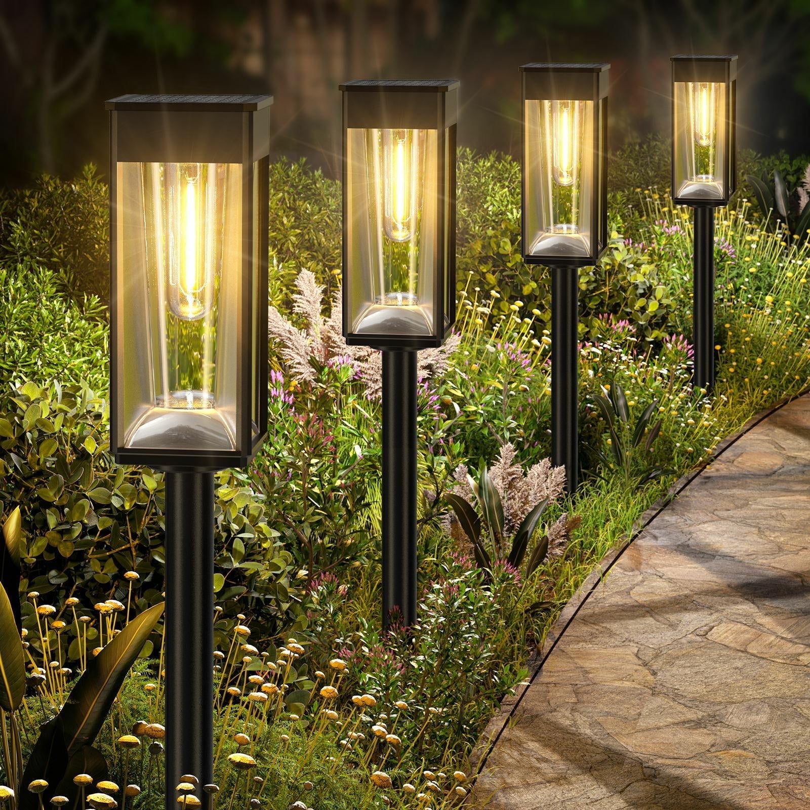 Click here for Kidsjoy 6-Pack Solar Led Pathway Lights  Ip65 Wate... prices