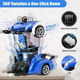 TOPFOX RC Transforming Robot Car, 1:18 Scale with One-Button ...