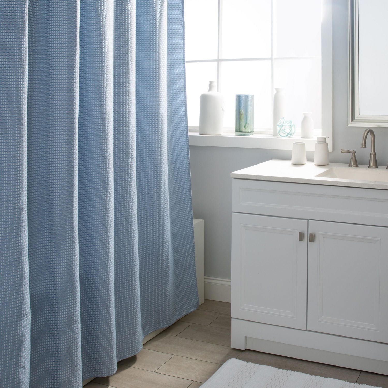 Click here for Moda Cardiff Shower Curtain Blue 71 Inch prices