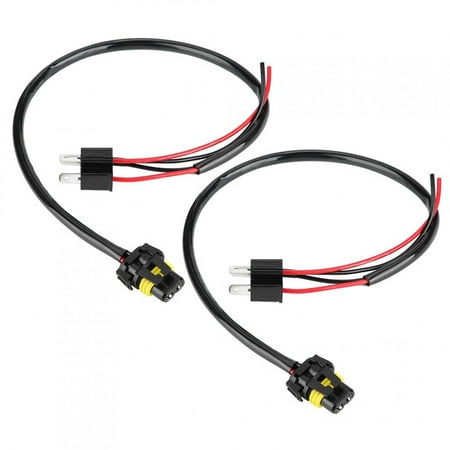 Light Harness Connector, Left Right Plug And Play H4 Wire Harness ...