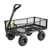 Gorilla Carts 1000-lb. Capacity Steel Utility Cart, Model #GOR1001-Com ...