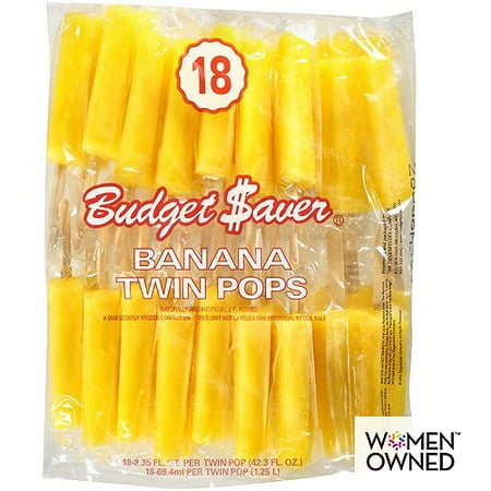 Budget Saver Banana Twin Pops, 18ct - Walmart.com