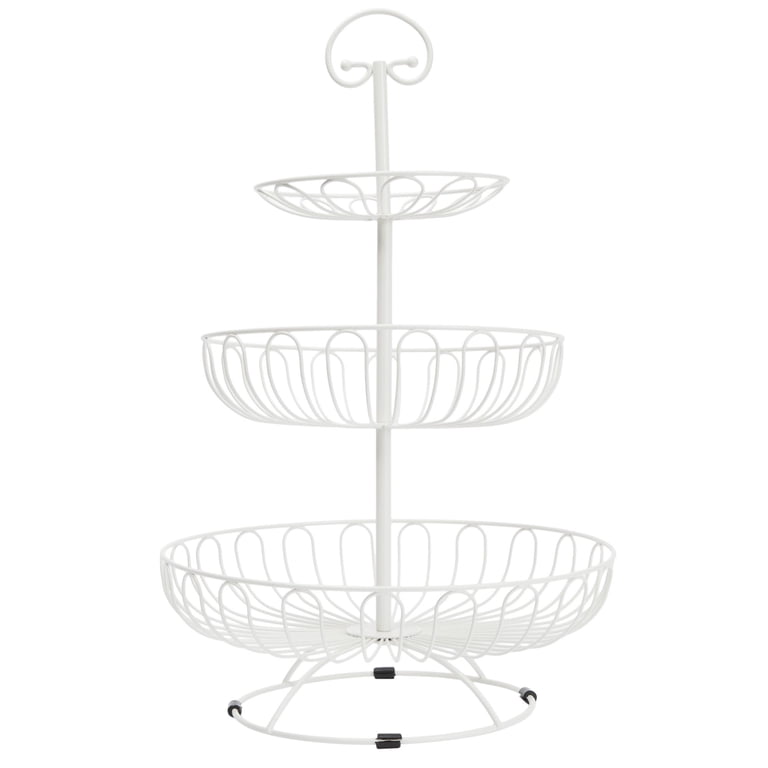White Tiered Fruit Stand