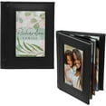 Neil Enterprises Inc. Black Faux Leather 4" x 6" Slip-In Photo Album ...