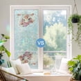 Cartoon Pink Bathing Pig Window Privacy Film, Rainbow Film Decorative ...