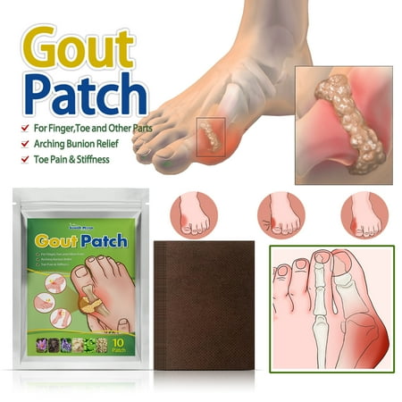 Gout Treatment Patch Finger Bunion Pain Relief Plaster Foot Bone Thumb ...