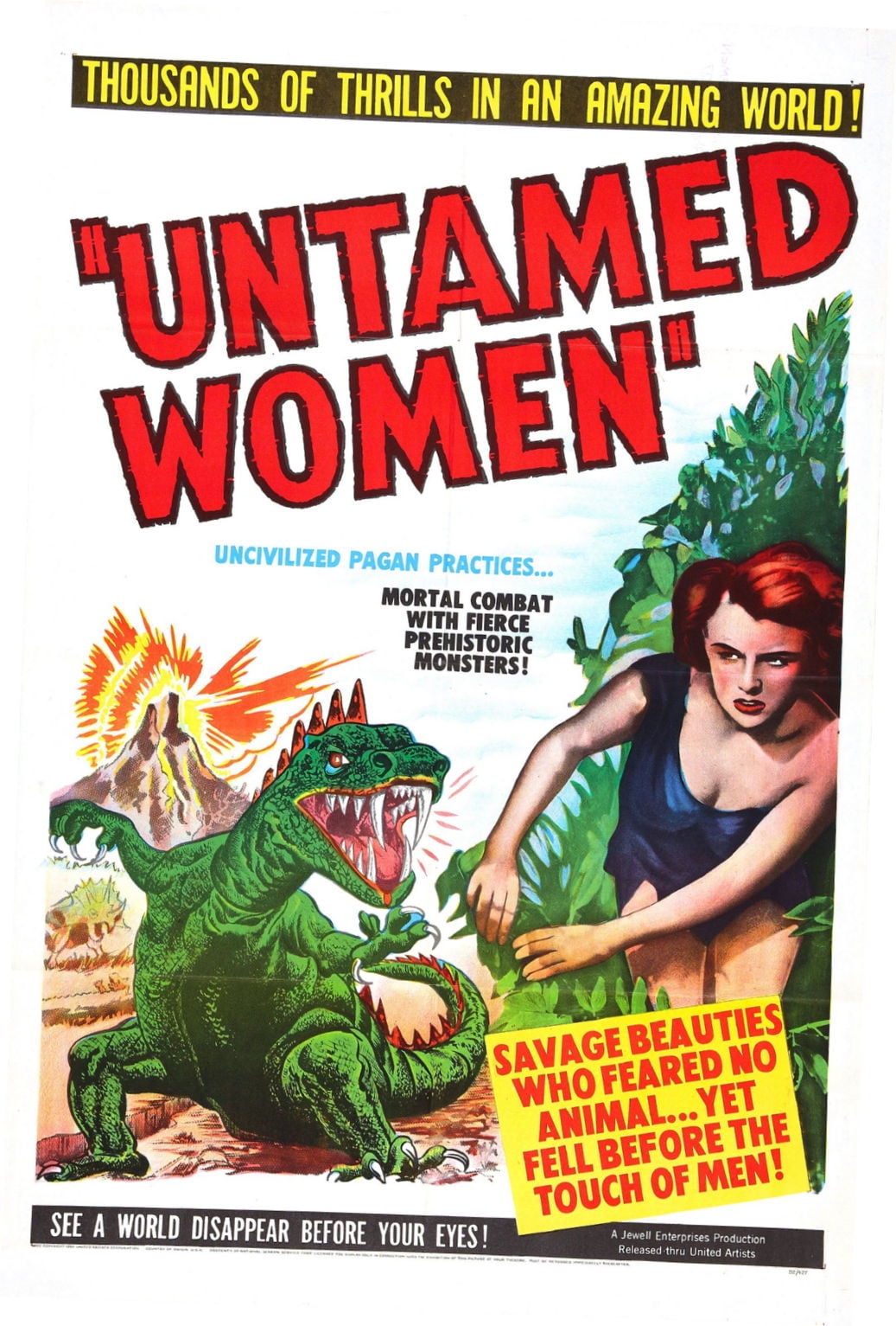 Untamed Women Movie poster 12x16 Print on Metal Sign 12in x 16in Square ...