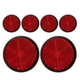 6Pcs Red Bike Reflector Made of Durable Plastic for Improved Visibility ...