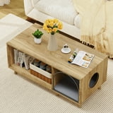40'' Coffee Table With Cat Resting Place - Walmart.com