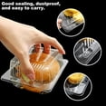 250 Pack 5 x 5 inch Clear Plastic Disposable Clamshell Container,Hinged ...