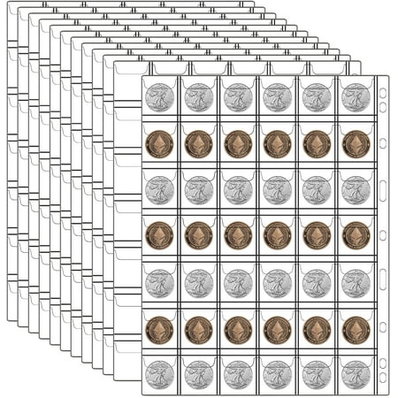 12 Sheets Coin Collection Supplies es, Coins Collec Book Album tors ...