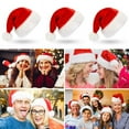 Large Xmas Bulk Pack of 6 Adult Size Santa Hats, Comfort Double Liner ...