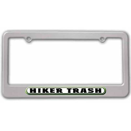 Hiker Trash, Appalachian Pacific Crest Trail License Plate Tag Frame ...