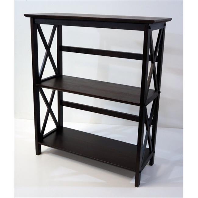 Montego 3 tier Bookcase Espresso - Walmart.com