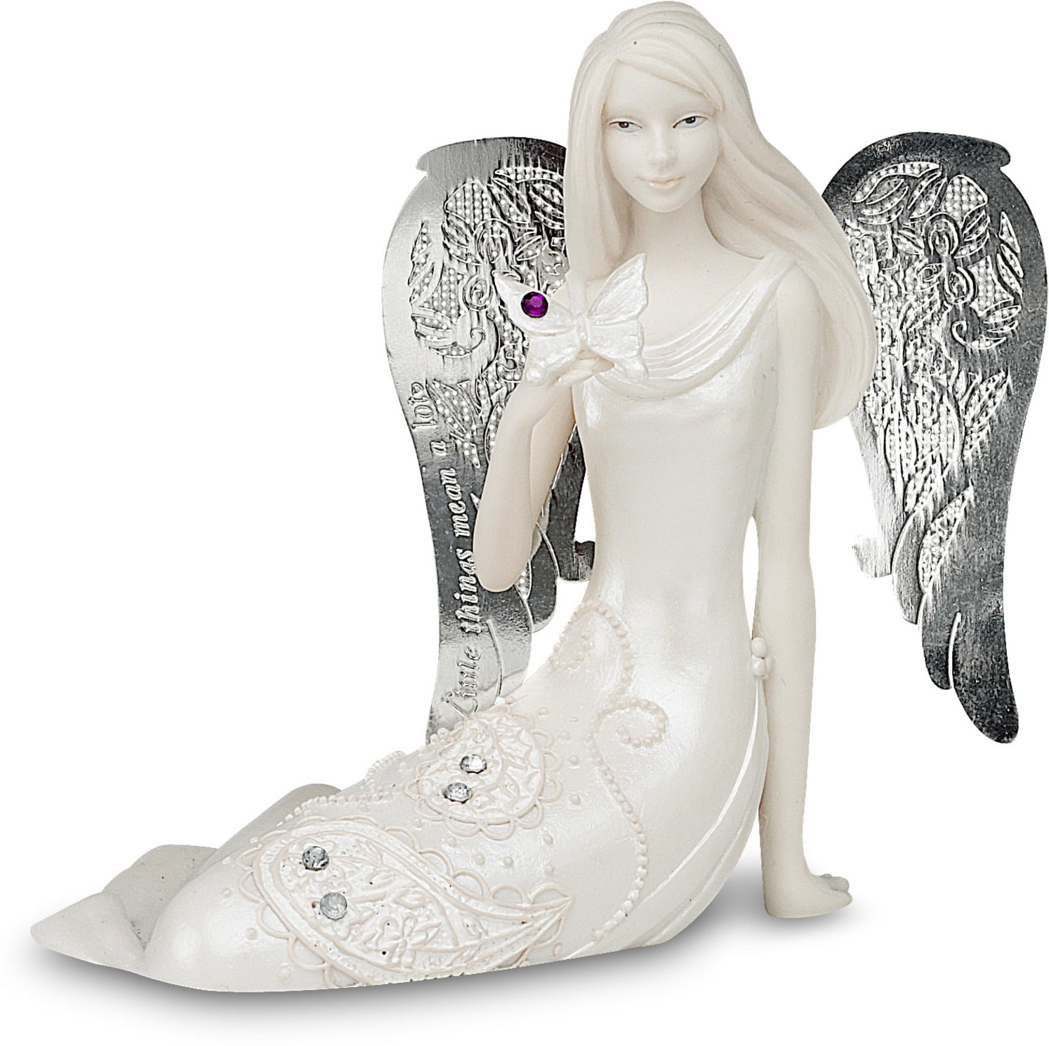 Little Things Mean A Lot - Monthly Birthstone Angel Figurine Birthday ...