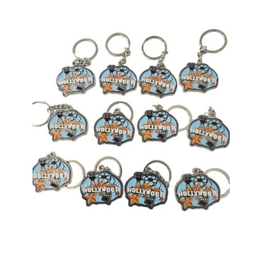Set of 12 Los Angeles Hollywood Souvenir Keychain, I Heart LA Keychain ...