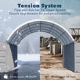 DuraYu 20x20 ft Shipping Container Canopy Shelter with 11oz PE Tarp ...