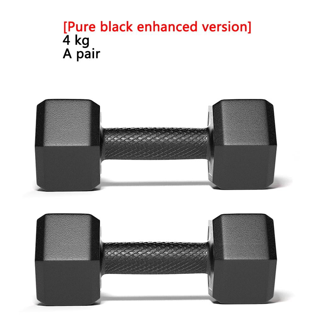 Coated Hex Rubber Dumbbells Heavy Duty Barbell Set with Nonslip Handles ...