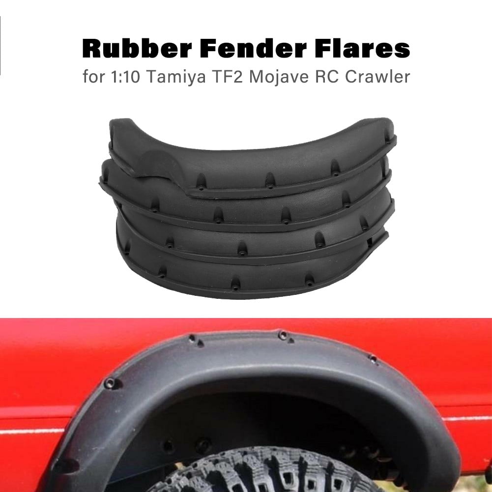 LeKing 4PCS RC Car Rubber Fender Flares for 1:10 Tamiya TF2 Mojave RC ...