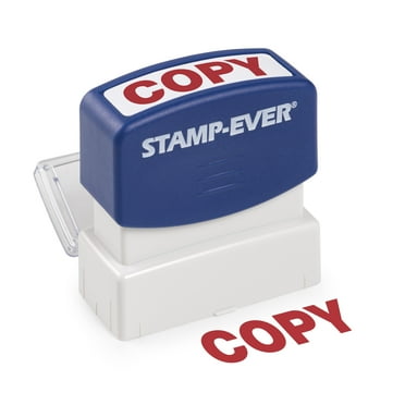 Stamp-Ever Pre-Inked Stamper – Entered Message, Blue Ink – Impression ...