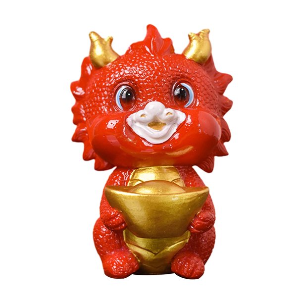 Resin Chinese Dragon Statue Dragon Sculpture for Desktop Entryway Home ...