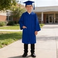 FASHOFT Kids Shiny Graduation Cap Gown Set Knit Material Ages 2-9 ...