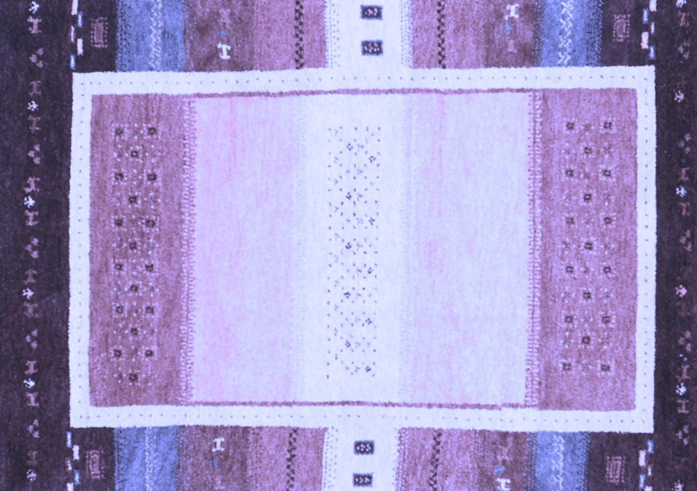 Ahgly Company Indoor Rectangle Abstract Blue Contemporary Area Rugs, 2 ...