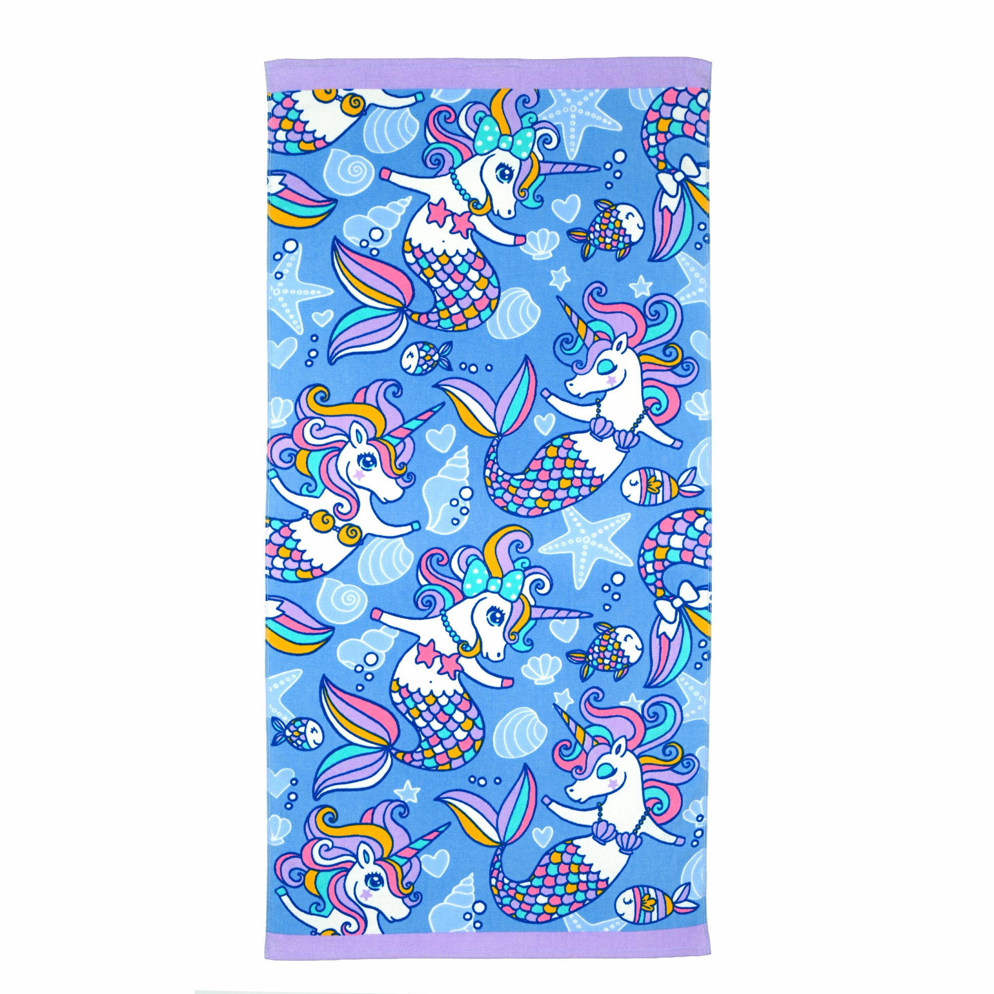 Click here for Mainstays Kids Beach Towel  Unicorn Mermaid  1 Pie... prices